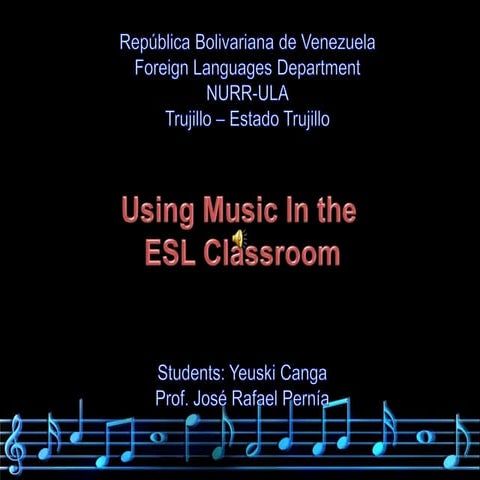 Using music in the esl classroom | PPTX