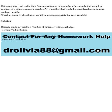 Using my study in Health Care Administration, give examples of a var.pdf