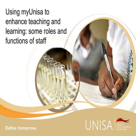 Using my unisa to enhance teaching and learning some roles and ...