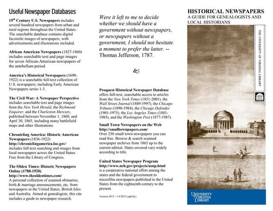 Chronicling America: Using Historic Newspapers in the Classroom & for ...