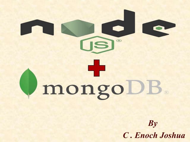Connecting NodeJS & MongoDB | PPTX | Databases | Computer Software and ... Connecting NodeJS & MongoDB | PPTX | Databases | Computer Software and ...