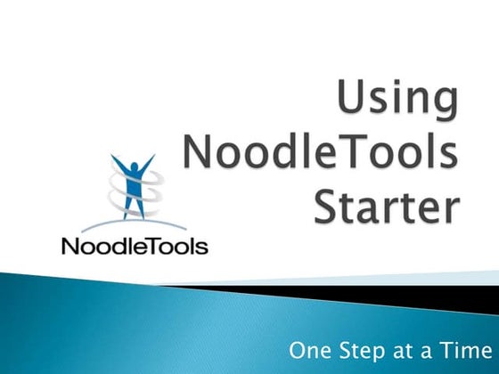 Intro to noodle tools | PPTX | Computing | Technology & Computing