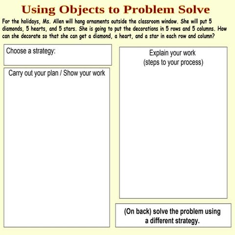 Using Objects For Problem Solving | PPT