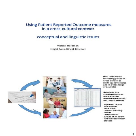 Using patient reported outcome measure in a cross-cultural context ...