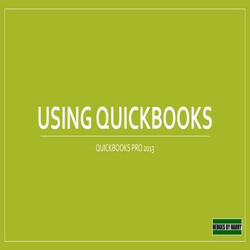 Using QuickBooks: create an invoice | PPT