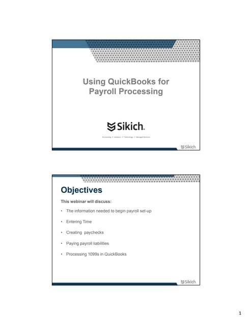 QuickBooks Payroll Plan Pricing & Support | PPTX