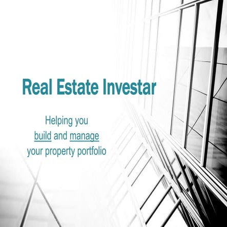 Using Real Estate Investar and Xero to build and manage your property ...