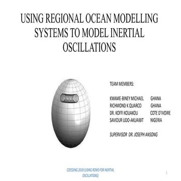 Using regional ocean modelling systems to model inertial | PPTX