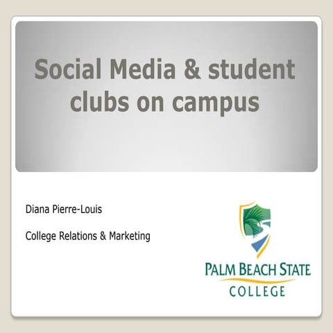 Social Media & student clubs on campus | PPTX