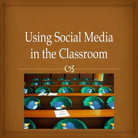 Using Social Media in the Classroom-eLCC 2014 | PPT