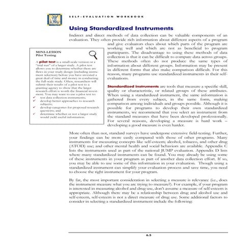 Using Standardized Instruments | PDF
