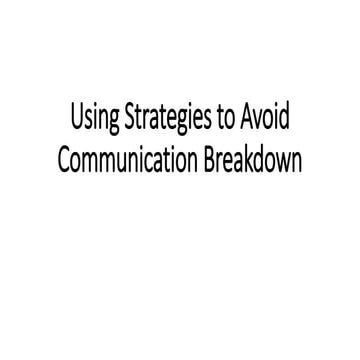 Using Strategies to Avoid.pptx