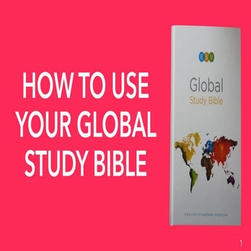 Using your Study bible | PPT