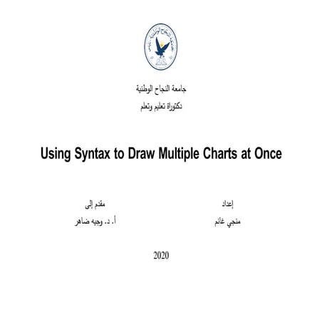 Using syntax to draw multiple charts at once slide share | PPT