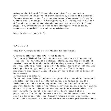 using table 3.1 and 3.2 and the exercise for simulation participants | PDF