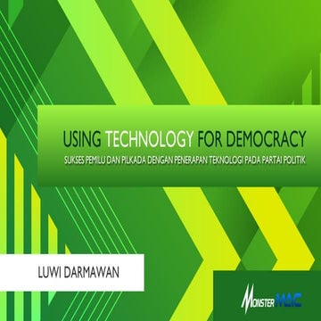 Using Technology for Democracy | PDF