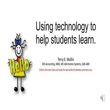 Using technology to help students learn | PPT
