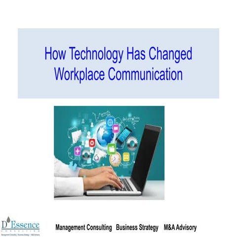 Using tech to improve workplace productivity & communicstion updates (1 ...