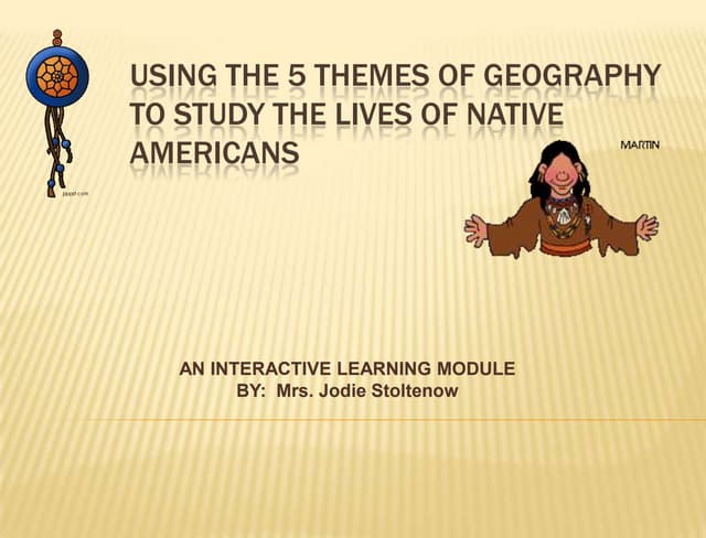 Five Native American Tribes SOL USI.3b
