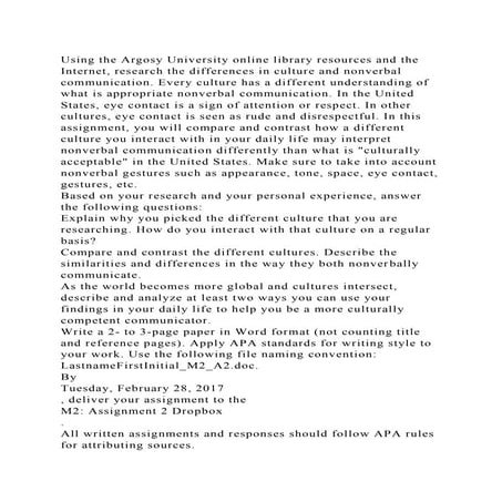 Using the Argosy University online library resources and the Interne.docx