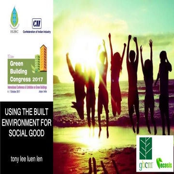 Presentation on Built Environment for Social Goods | PDF | Non-Profit ...