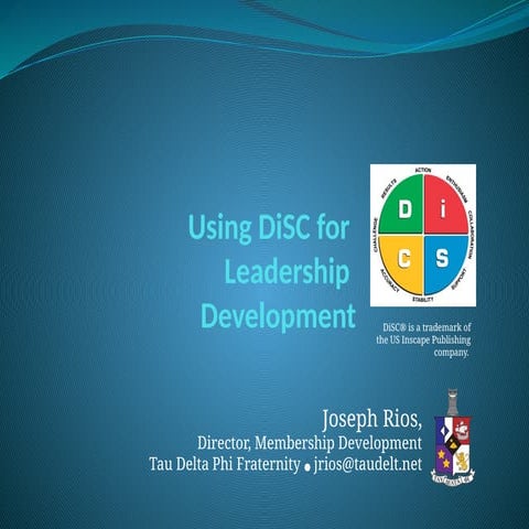 Using the DISC for Leadership Development.pptx