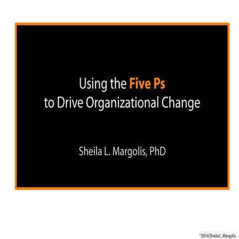 Using the Five Ps to Drive Organizational Change: Define Organizational ...