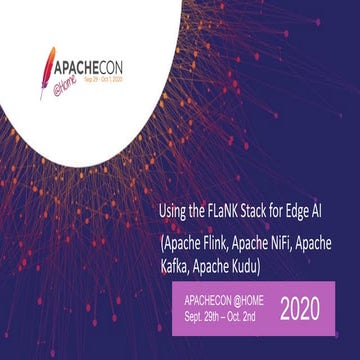 Using The Flank Stack For Edge Ai Apache Mxnet Apache Flink Apache
