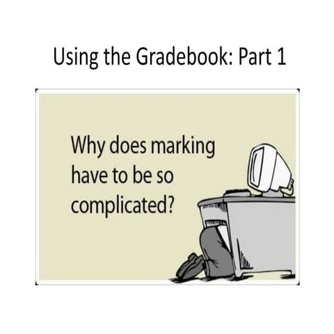 Using the gradebook part 1 | PDF