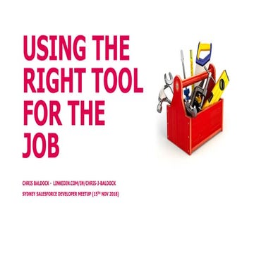 Using The Right Tool For The Job Pdf Computer Software And 0666