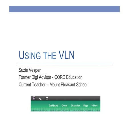 Using the vln | PPT