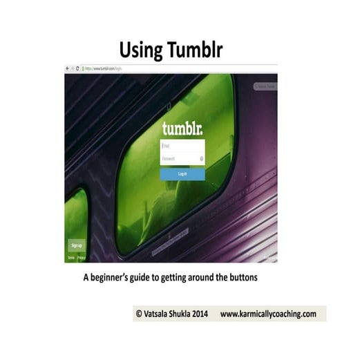 Using tumblr | PPT