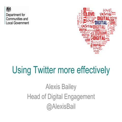Using Twitter more effectively | PPT