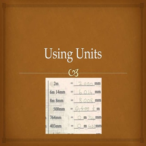 Using units | PPTX