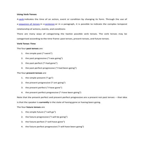 Progressive tenses | PPT
