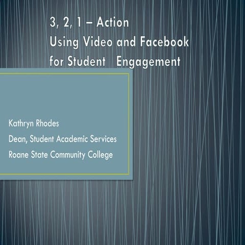 Using video and facebook for student itc february 2012 mk_rhodes