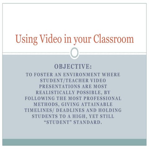 Using Video In Your Classroom | PPT