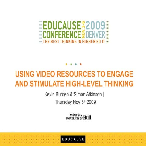 Using video resources to engage and stimulate high level thinking | PPT ...