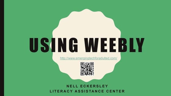 Weebly Education Website Building | PPT