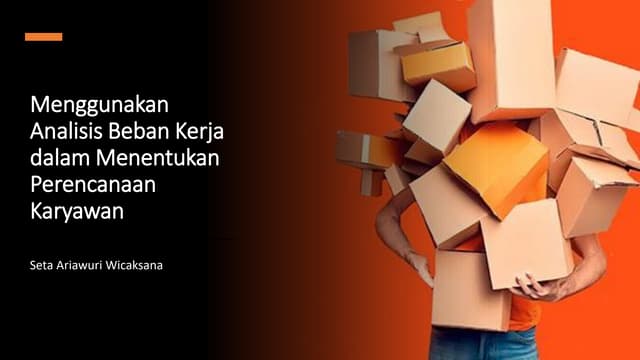 Analisa Beban Kerja Workload analysis | PDF