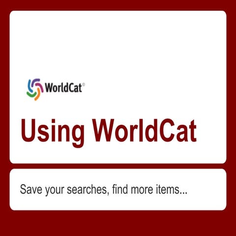 Using WorldCat | PDF | Internet | Computing