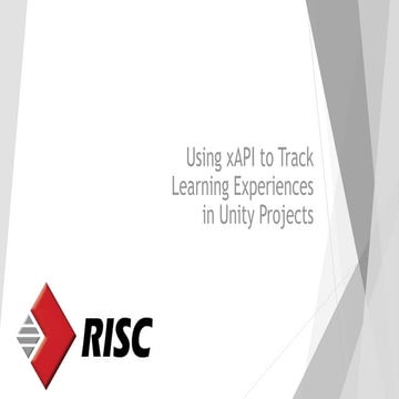 Using Xapi In Unity Games Pptx