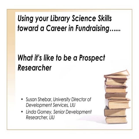 Using Your Library Science Skills Toward A Career | PPT | Business ...
