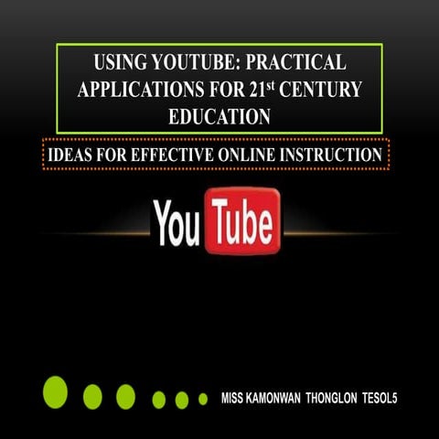 Using you tube ppt | PPSX