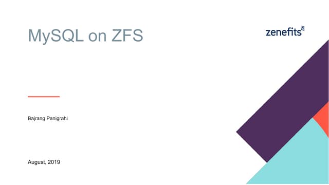 Using Zfs File System With Mysql Ppt 1732