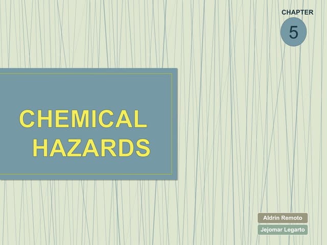 Chemical hazards | PPTX