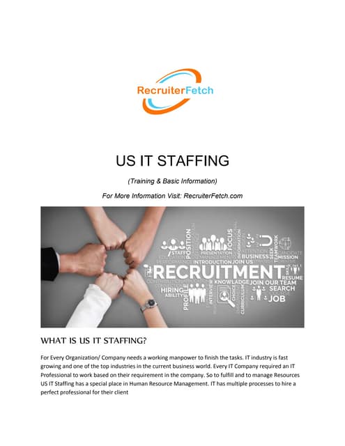 Us it recruitment | PPTX | Resume Writing and Advice | Job Search