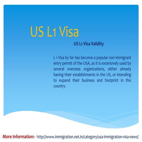 Us l1 visa | PPTX