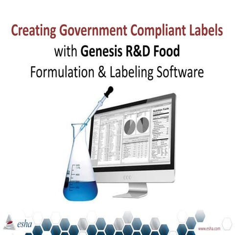 Creating FDA Compliant Nutrition Facts Labels with Genesis R&D | PPTX