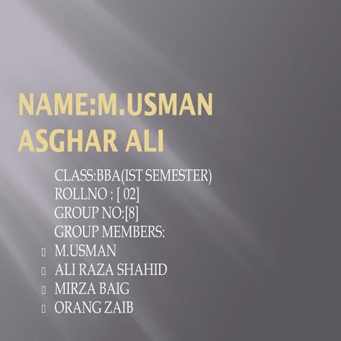 Usman asghar | PPT